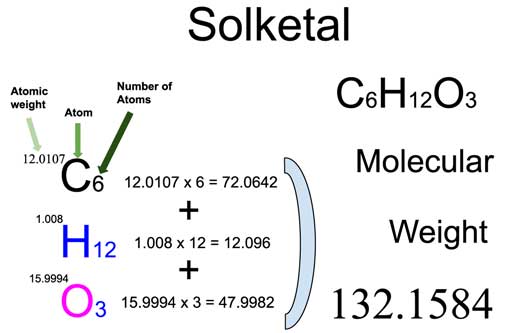 Solketal (1,2-Isopropylideneglycerol) [C6H12O3] Molecular Weight ...