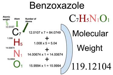 Benzoxazole [C7H5NO] Molecular Weight Calculation - Laboratory Notes