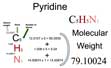 Pyridine [C5H5N] Molecular Weight Calculation - Laboratory Notes