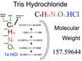 Tris Hydrochloride [C4H11NO3.HCl] Molecular Weight Calculation ...