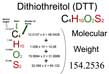 Dithiothreitol (DTT) [C4H10O2S2] Molecular Weight Calculation ...