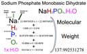 Sodium Phosphate Monobasic Monohydrate (NaH2PO4.H2O) Molecular Weight ...