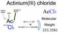 Actinium(III) Chloride [AcCl3] Molecular Weight Calculation ...