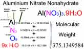 Aluminium Nitrate Nonahydrate [Al(NO3)3.9H2O] Molecular Weight ...