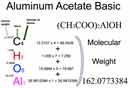 Aluminum Acetate Basic [(CH3COO)2AlOH] Molecular Weight Calculation ...