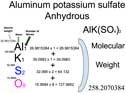 Aluminum Potassium Sulfate, Anhydrous [AlK(SO4)2] Molecular Weight ...