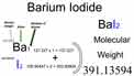 Barium Iodide (BaI2) Molecular Weight Calculation - Laboratory Notes