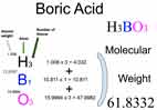 Boric Acid [H3BO3] Molecular Weight Calculation - Laboratory Notes