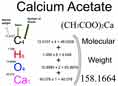 Calcium Acetate [(CH3COO)2Ca] Molecular Weight Calculation - Laboratory ...
