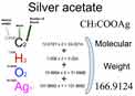 Silver Acetate [CH3COOAg] Molecular Weight Calculation - Laboratory Notes