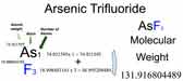 Arsenic Trifluoride [AsF3] Molecular Weight Calculation - Laboratory Notes