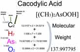 Cacodylic Acid [(CH3)2AsOOH] Molecular Weight Calculation - Laboratory ...