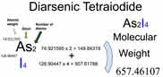 Diarsenic Tetraiodide [As2I4] Molecular Weight Calculation - Laboratory ...
